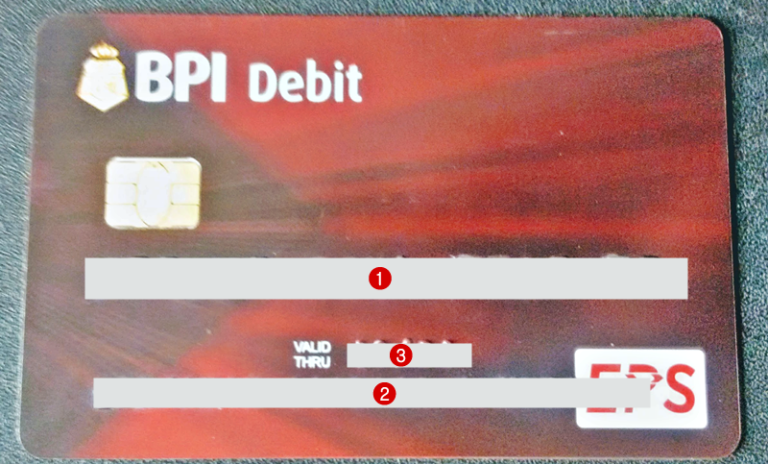 How To Find BPI Account Number In ATM Card The Pinoy OFW