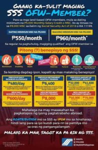 What Are the Benefits of An SSS Member? - The Pinoy OFW