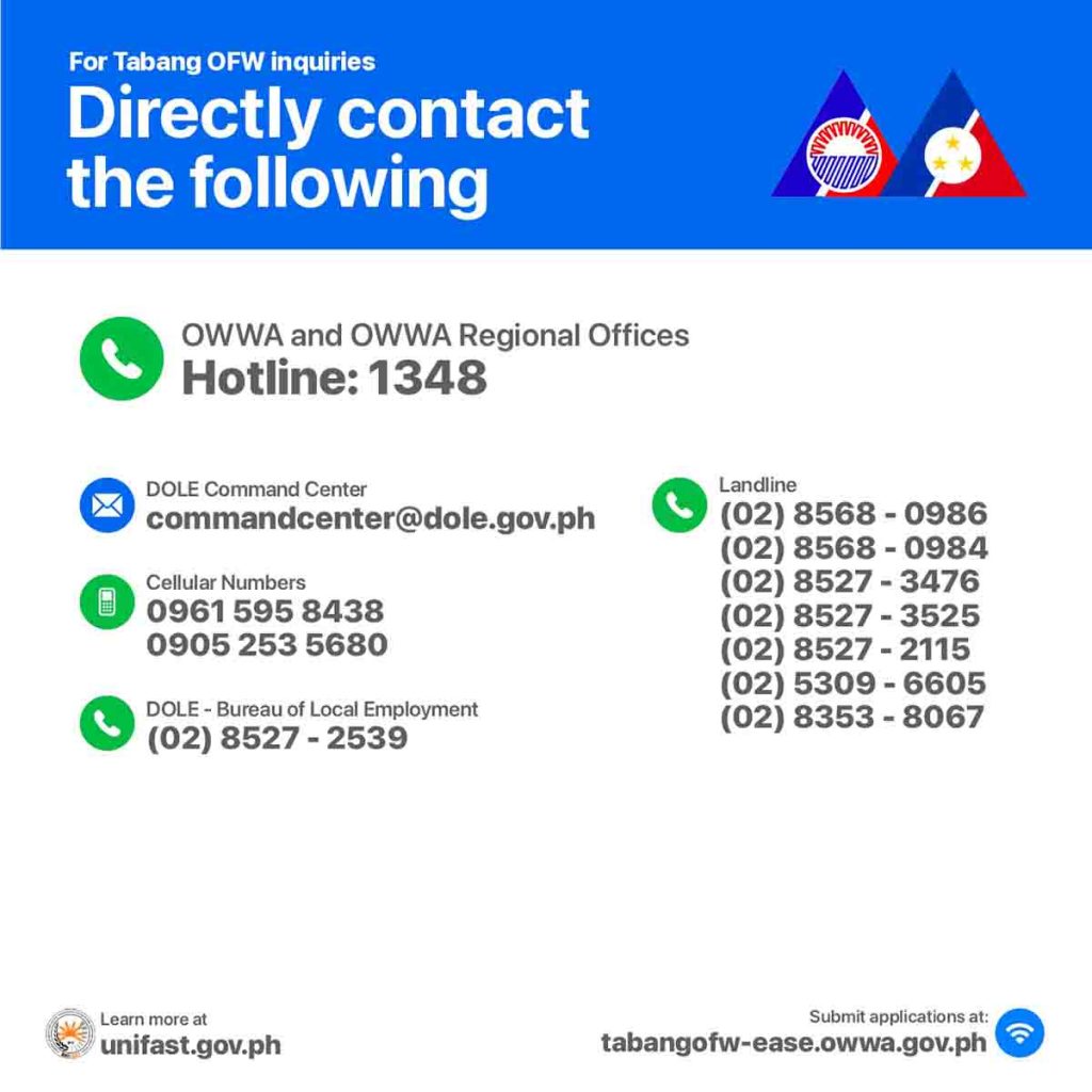 What is the Tabang OFW Program by OWWA? - The Pinoy OFW