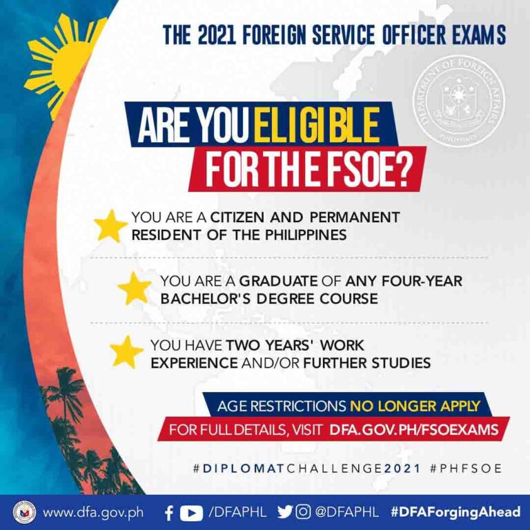 How to Apply DFA Foreign Service Officer Philippine Diplomat - The ...