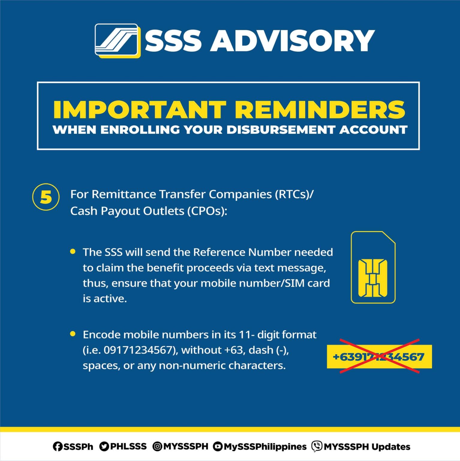 SSS Disbursement Account Enrollment Module (DAEM) - The Pinoy OFW