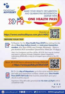 How to Register in One Health Pass Philippines Online - Philippine ...