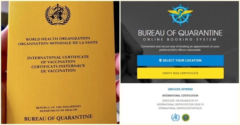 How to Get Yellow Card for OFW (BoQ Vaccine Certificate Online) - The ...