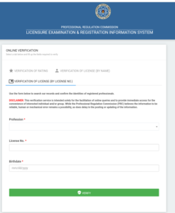 How to Verify PRC License and Rating Online - The Pinoy OFW