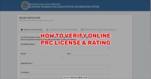 How to Verify PRC License and Rating Online - The Pinoy OFW