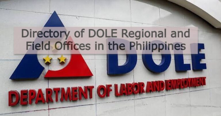 List of DOLE Regional and Field Offices in the Philippines - The Pinoy OFW