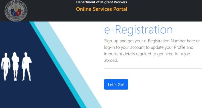 How to Apply DMW eRegistration Online (previously POEA eRegistration) - The Pinoy OFW