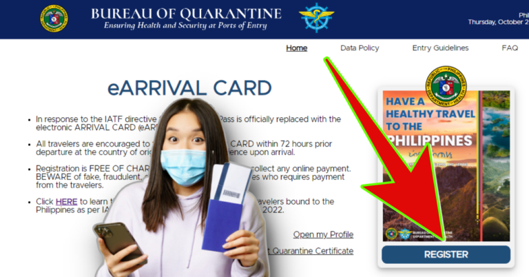 How to Apply eArrival Card Philippines - The Pinoy OFW