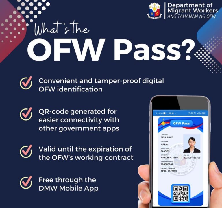 OFW Pass Application via DMW Mobile App - The Pinoy OFW